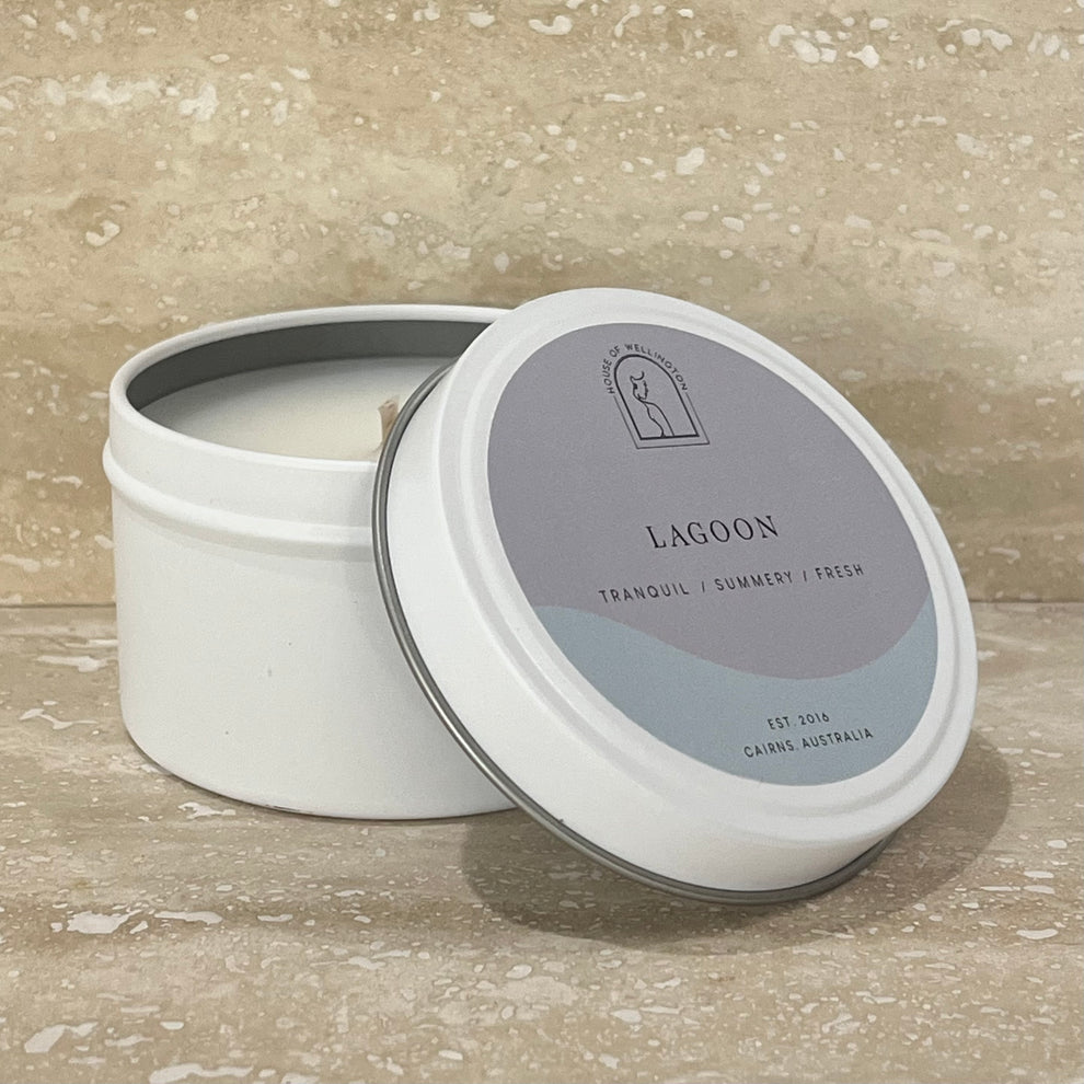 Lagoon // Travel Tin Candle **NEW** – House of Wellington